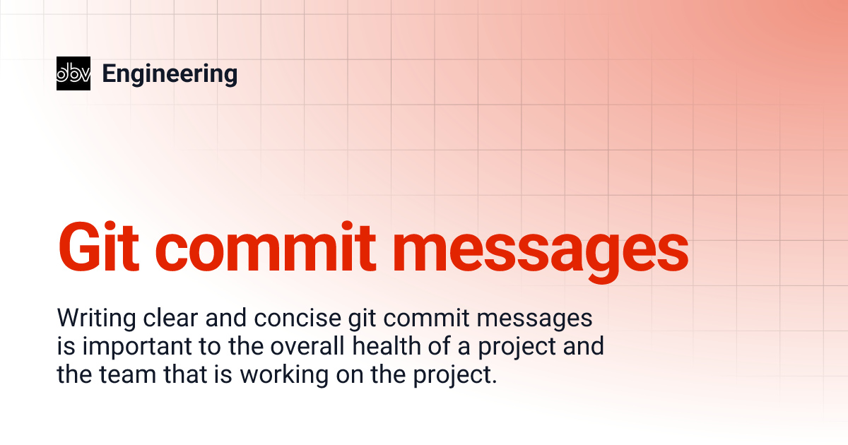 Git commit messages | Engineering